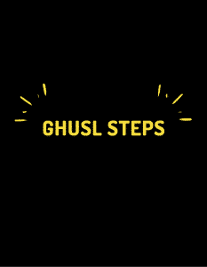 Ghusl Step By Step | 3 Important Things That Are Required